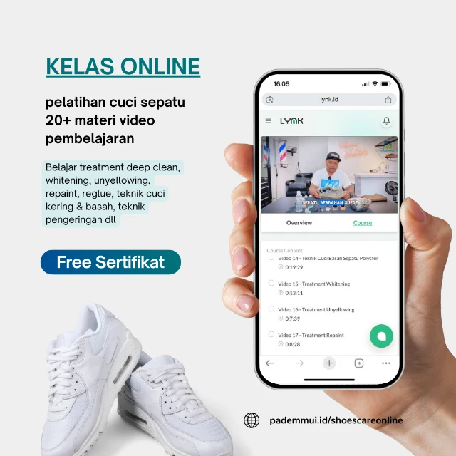 form pemesanan kelas online cuci sepatu