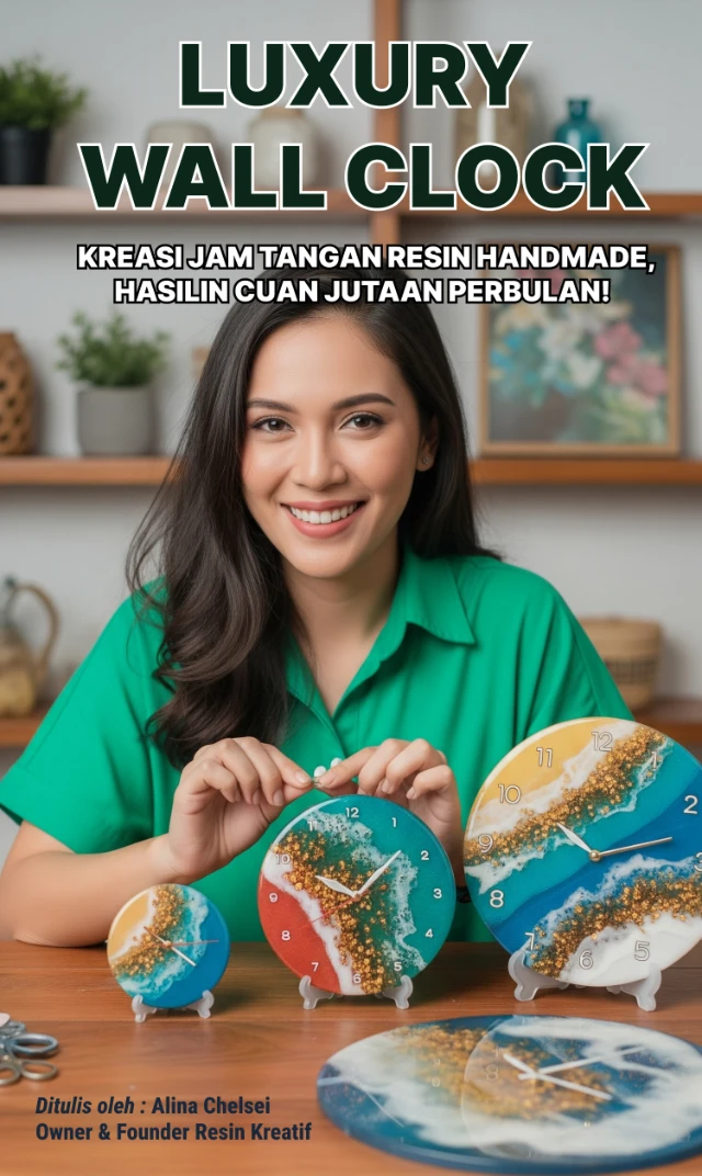 Jam Dinding Resin