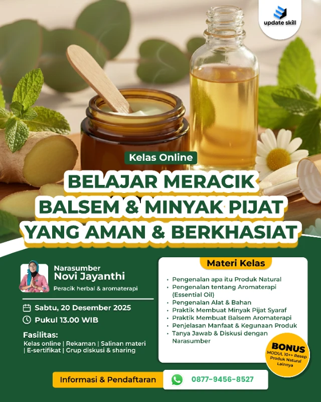membuat balsem & minyak pijat