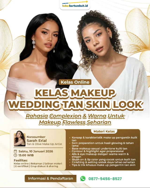 Belajar Makeup Wedding Tan Skin Look